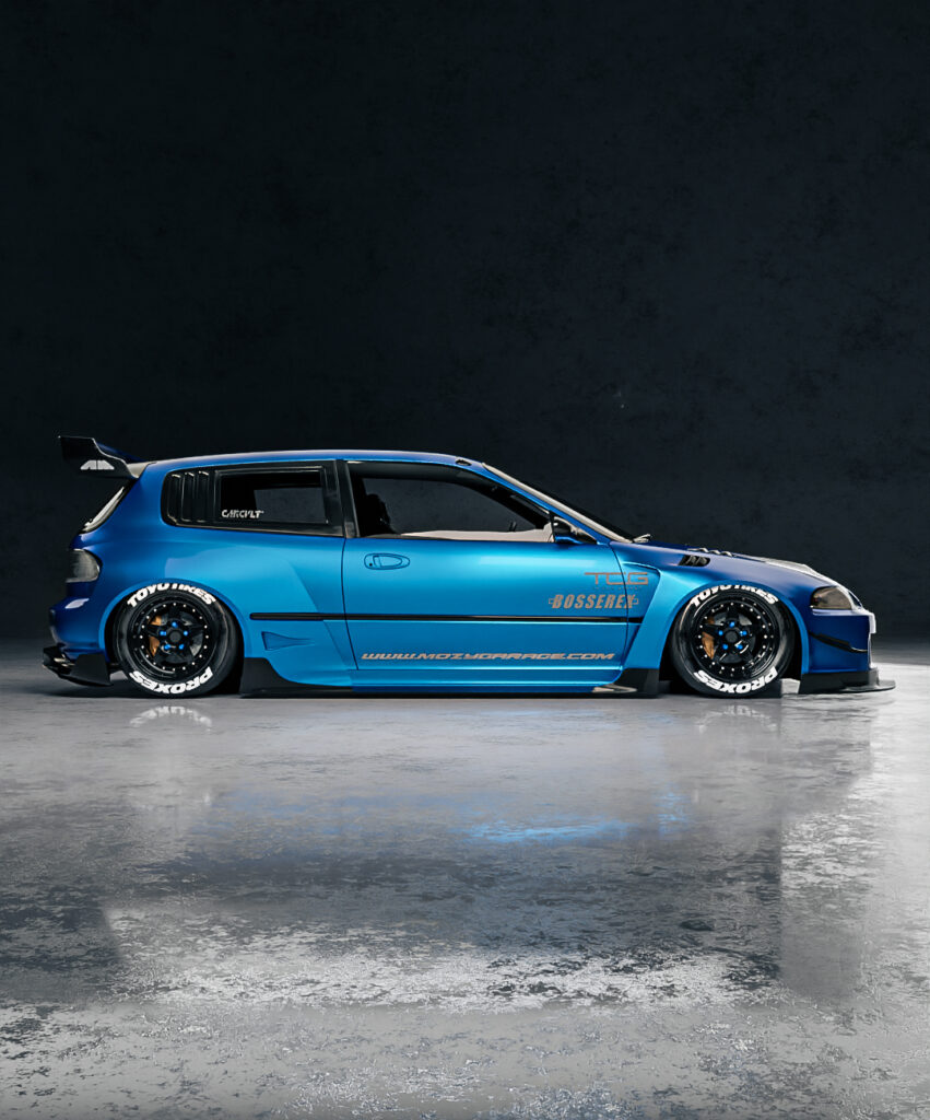 Civic EG! Our first Complete Wide Body Kit Design - Mozy Garage