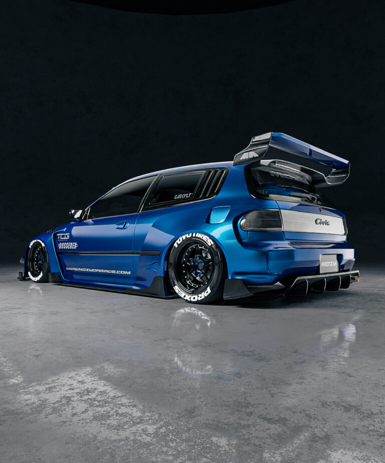 Civic EG! Our first Complete Wide Body Kit Design - Mozy Garage